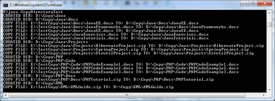 How to copy a directory programmatically in Java How to copy a directory programmatically in Java